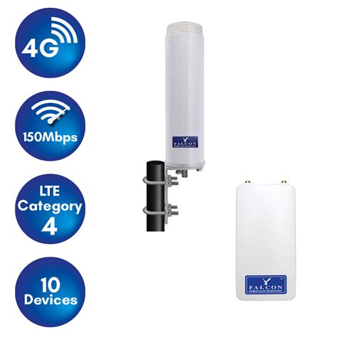 Falcon RURAL G LTE Antenna A Banda Larga Incl Router Mobile Berger Camping