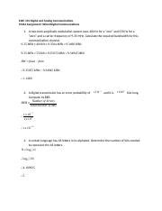 ELEC 331 M4A1 Docx ELEC 331 Digital And Analog Communications M4A1