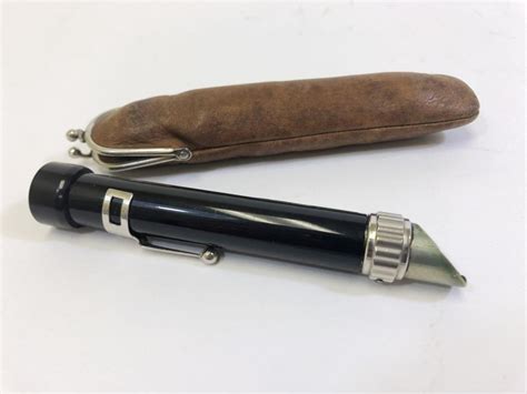 Equipment Pen Microscope In Leather Case Ca 1950s Ar11231 Ehive