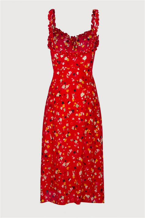 Realisation Par The Juliet Dress Rouge Fleur All The Dresses