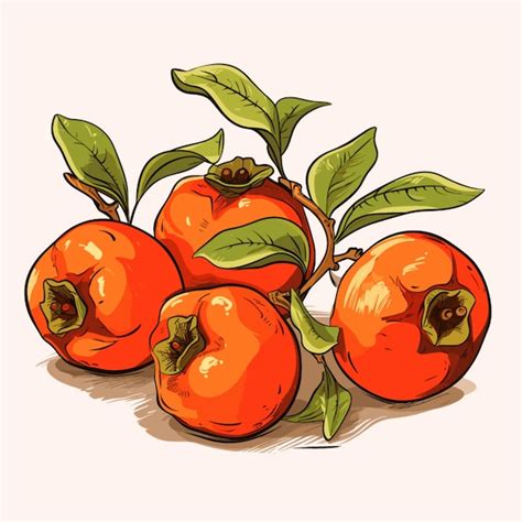 Premium Vector Medlar Vector On White Background