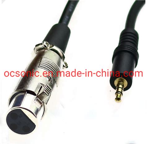 High Quality Pin XLR Male To Mm Mini Stereo Jack Female Audio XLR Cable DMX Cable Mm