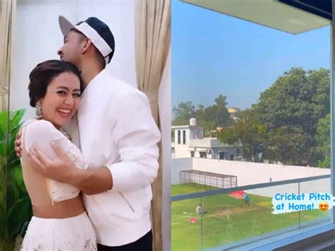 Neha Kakkar Gets Cricket Pitch Made At Home For Brother Tony Kakkar