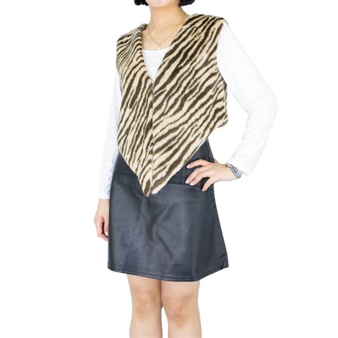 Women Faux Fur Vests Casual Sleeveless Faux Fur Vest Coats Lady Winter