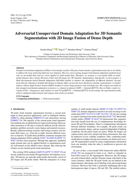 Adversarial Unsupervised Domain Adaptation For 3d Semantic Segmentation