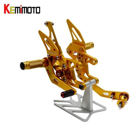 KEMiMOTO CBR RR CNC Adjustable Rearsets Foot Rest For Honda CBR RR