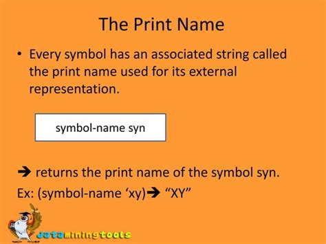 LISP Symbols And Packages In Lisp PPT