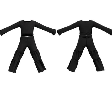 Second Life Marketplace Universa Molly Pants Black Youth