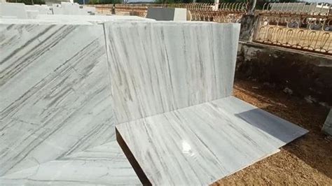 Makrana White Marble Slab For Flooring Thickness 18 20 Mm At Rs 130