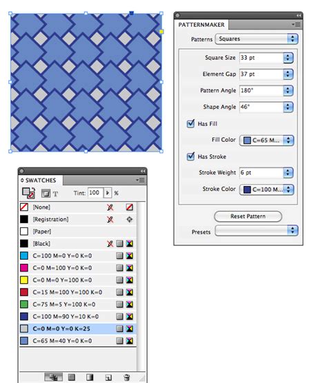 document geek patternmaker squares