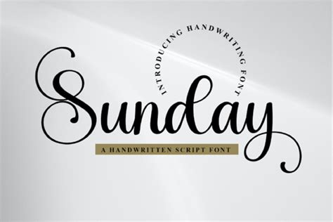 Sunday Font Script Fonts ~ Creative Market