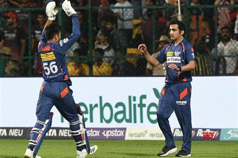 Bengaluru Lucknow Super Giants Players Celebrate After Winning The