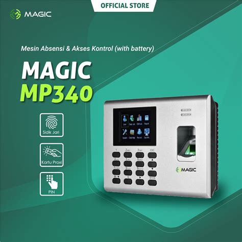 Jual Mesin Absen Dan Akses Kontrol Magic Mp340 Mesin Absensi Sidik