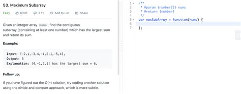 Js 的演算法養成之路 Maximum Subarray 題目：maximum Subarray 難易度：easy By 神q超人 Starbugs Weekly 星巴哥技術