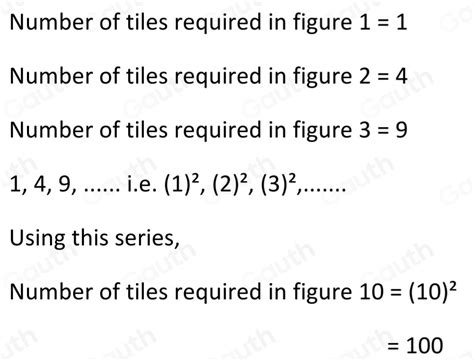 solved pattern 1 pattern 2 pattern 3 1 2 1 determine how many square tiles are required for