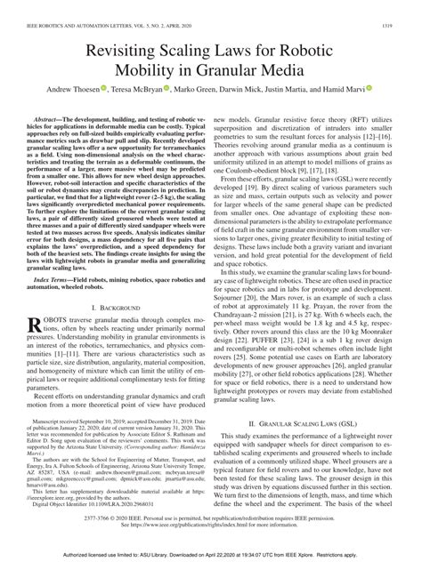PDF Revisiting Scaling Laws For Robotic Mobility In Granular Media