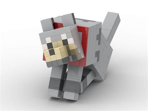 Lego Moc Minecraft Wolf By Gummybricks Rebrickable Build With Lego