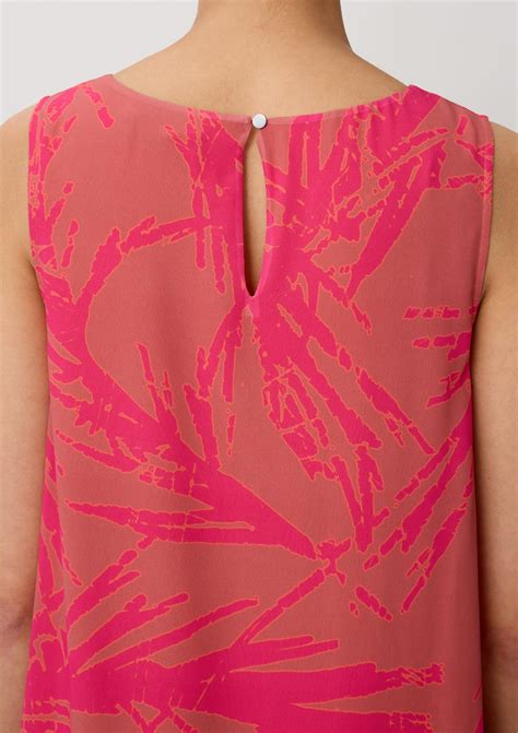 Tiered Chiffon Dress Pink Comma