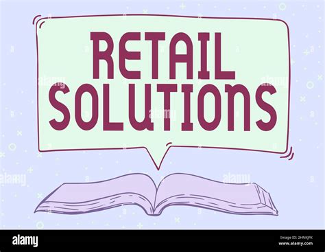 Hand Writing Sign Retail Solutions Business Concept Process Of Promoting Greater Sale And