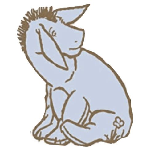 Classic Eeyore Sticker Eeyore Wall Decal Classic Eeyore Decor Eeyore