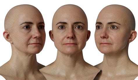 Hd Female 3d Head Model 33