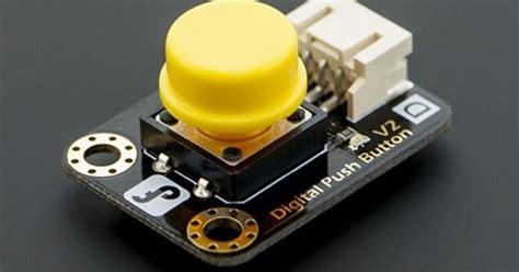 DFRobot Gravity Digitale Drukknop Module Geel DFROBOT DFR Y