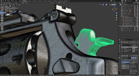 Revolver Tutorial Industry Ready Weapon And Attachment Creation For Video Games Blender Market