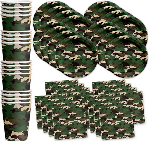 Xenorik Camouflage Plates And Napkins Party Supplies Camo