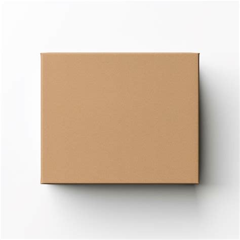 Premium Photo Blank Cardboard Box