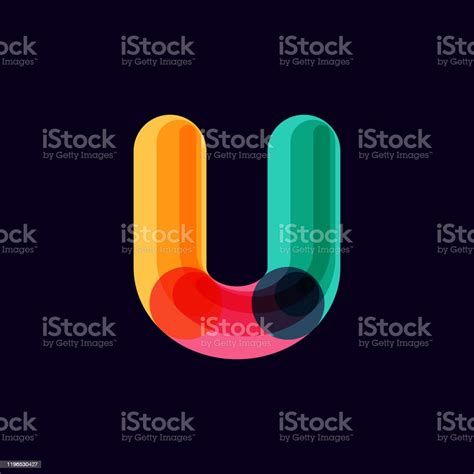 검은 색 배경에 겹치는 라인u 문자 생생한 로고 로고에 대한 스톡 벡터 아트 및 기타 이미지 로고 알파벳 U Film Festival Istock