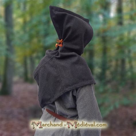 Skjoldehamn Viking Hood 100 Wool Anthracite Grey