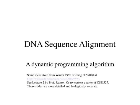 PPT DNA Sequence Alignment PowerPoint Presentation Free Download ID 7026146