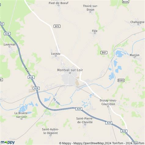 Plan Montval Sur Loir Carte De Montval Sur Loir 72500 Et Infos