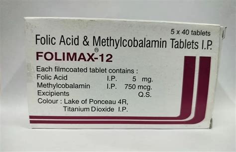 Folimax 12 Tablet At ₹ 45stripe Folic Acid Capsule In Ahmedabad Id