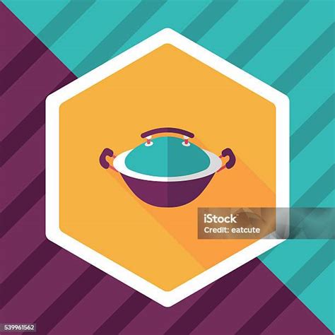 부엌 용품 비치 포트 평편 아이콘크기 긴 Shadow Eps10이 포함됩니다 가정 생활에 대한 스톡 벡터 아트 및 기타 이미지 가정 생활 그릇 끓음 Istock