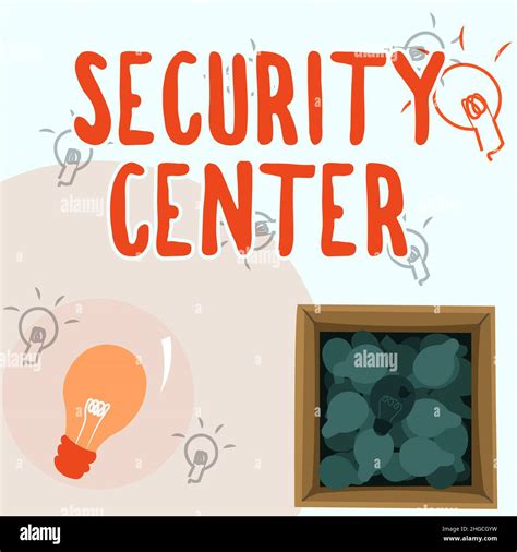 Sign Displaying Security Center Business Overview Centralized Unit