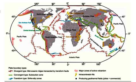 1 Plate Tectonic Setting Of Installed Geothermal Systems Worldwide