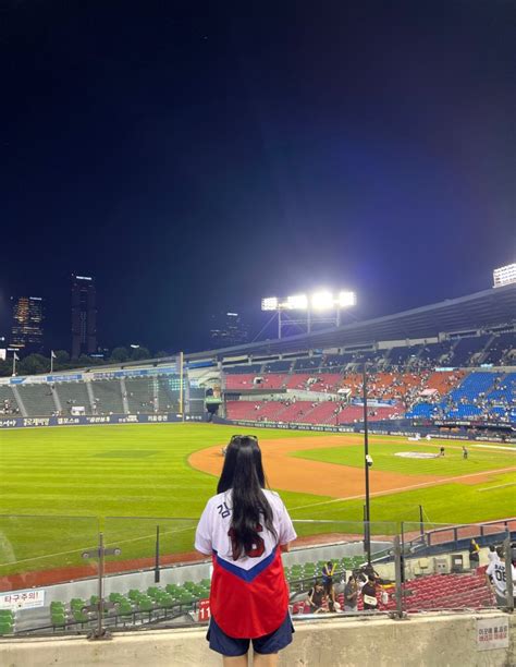 잠실야구장 3루 레드석 223블럭 6열60번 시야 네이버 블로그