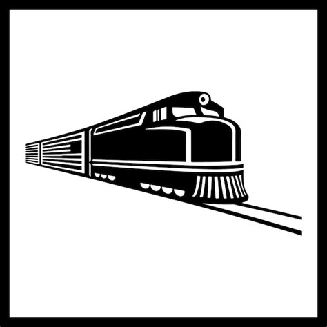 Premium Vector Train Silhouette Image