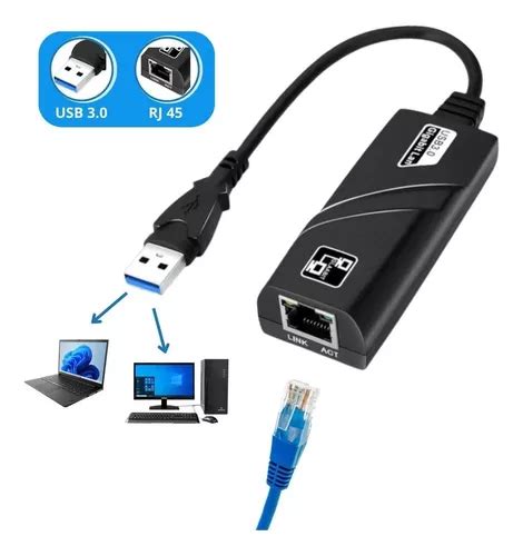 Adaptador Usb Ethernet 30 Gigabit 101001000 Pc Notebook Mercadolivre