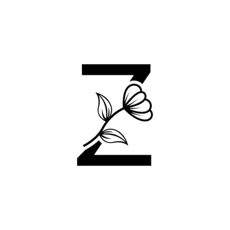 Premium Vector Letter Combine Floral Logo Design Template