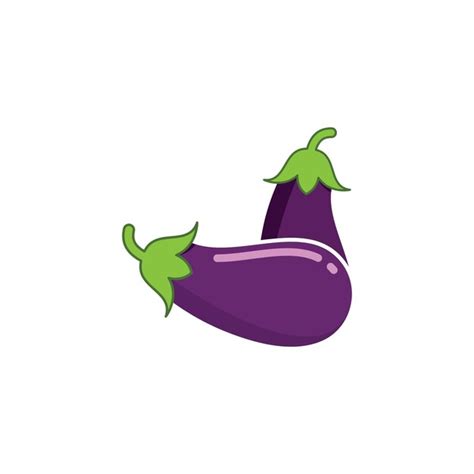 Aubergine Icône Vetor Illustration Design Vecteur Premium
