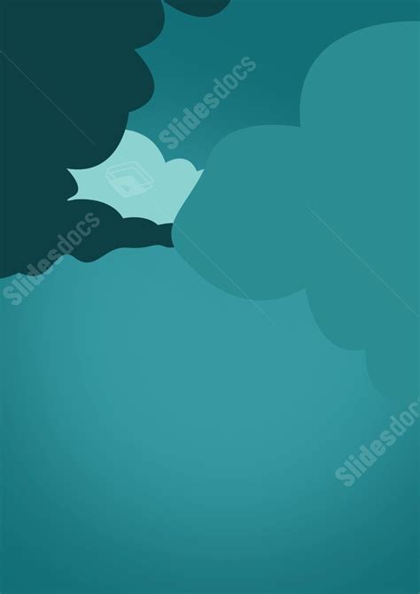 Clouds Resembling Simple Yellow Geometric Shapes Page Border Background