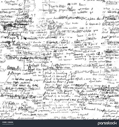 وکتور الگوی بدون درز با متن لاتین دستی واقعی روی کاغذ سفید آرشیو