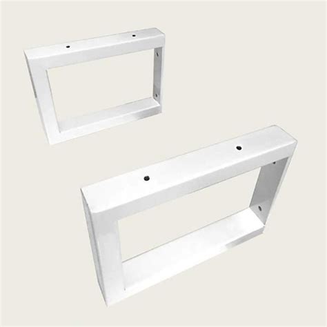AJW Equerre Etagere Murale Noire Rectangulaire Support Etagere Murale