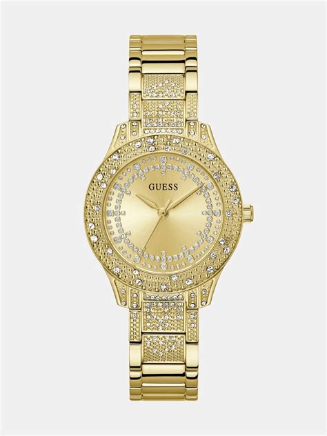 GUESS Orologio Analogico Con Cristalli Applicati Donna