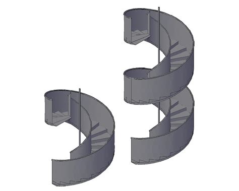 Винтовая лестница 3м - Чертежи, 3D Модели, Проекты, Лестницы