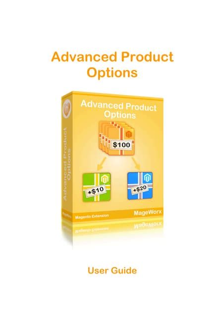 User Guide Advanced Product Options Magento Extension Pdf Web Development Internet