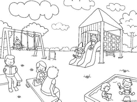 Park Colouring Pages