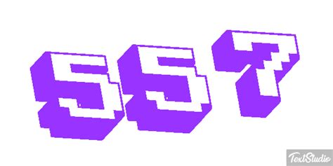 557 Number Animated  Logo Designs